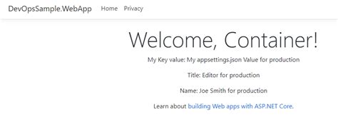 Using Azure Devops Pipelines To Inject Configurations For Aspnet Core