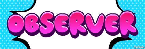 Observer Text Effect And Logo Design Word