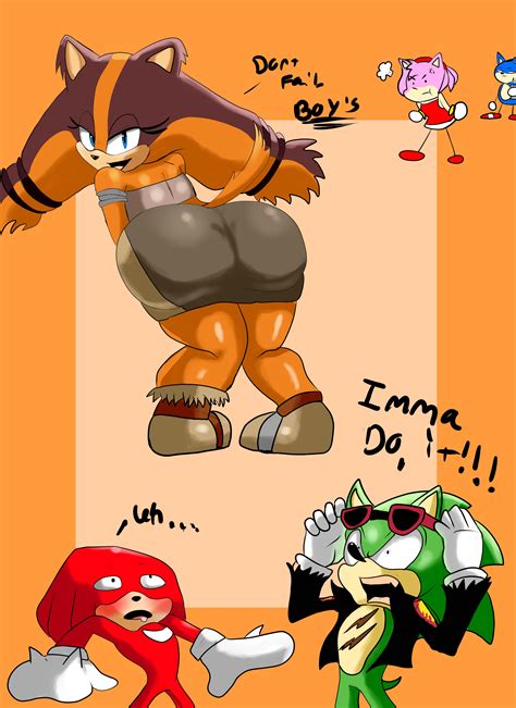 Rule 34 2020 Amy Rose Female Jealous Female Jealous Look Knuckles The Echidna Mobian Species