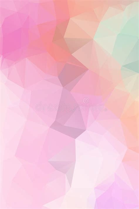 Abstract Low Poly Triangular Modern Geometric Background Colorful Polygonal Mosaic Pattern