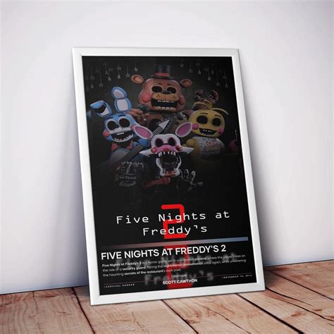 Fnaf 2 Poster Five Nights At Freddys 2 Poster 4 Colors High