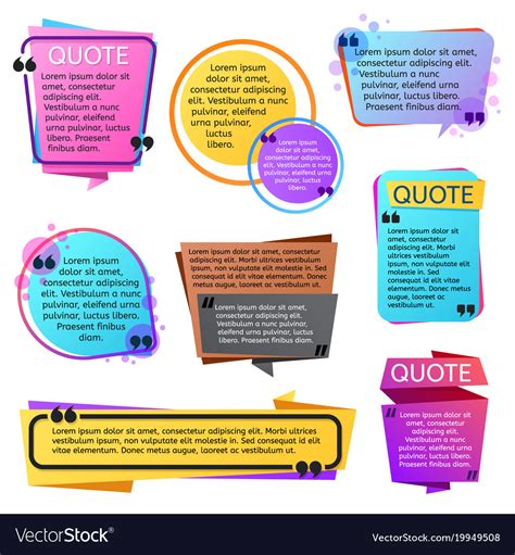 Printable Quote Shapes