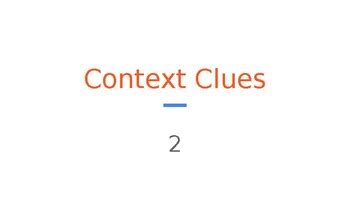 Context Clues Powerpoints Multiple Choice Powerpoint Grade