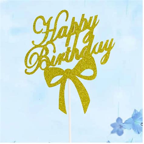 나비 매듭 컵케익 케이크 토퍼 아트 생일 축하 케이크 플래그 어린이 생일 파티 베이비 샤워 베이킹 크리에이티브 장식 용품 1