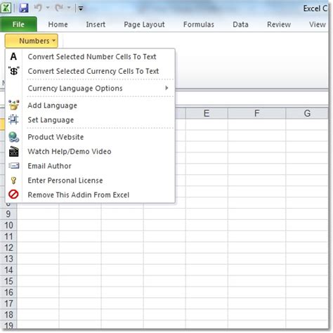 How To Convert Number To Words In Excel Excel Add Ins 0 Hot Sex Picture