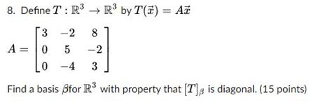 solved define t r3→r3 ﻿by