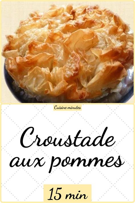 Croustade Aux Pommes 15 Minutes Croustade Aux Pommes Croustade Recette à Base De Patate Douce