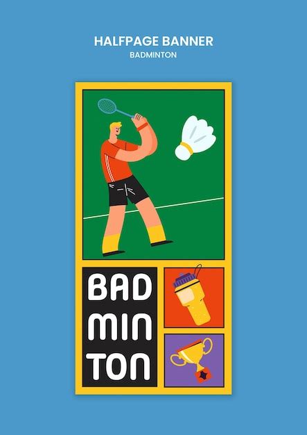 배드민턴 템플릿 디자인 무료 Psd 파일