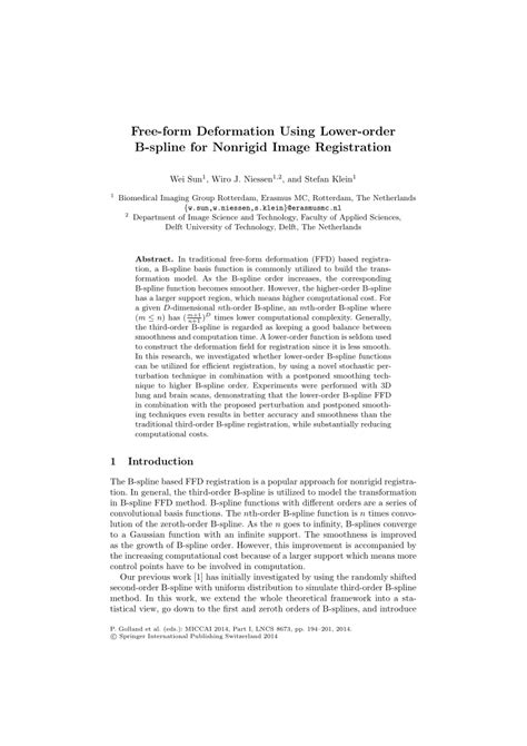 Pdf Randomly Perturbed Free Form Deformation For Nonrigid Image Registration