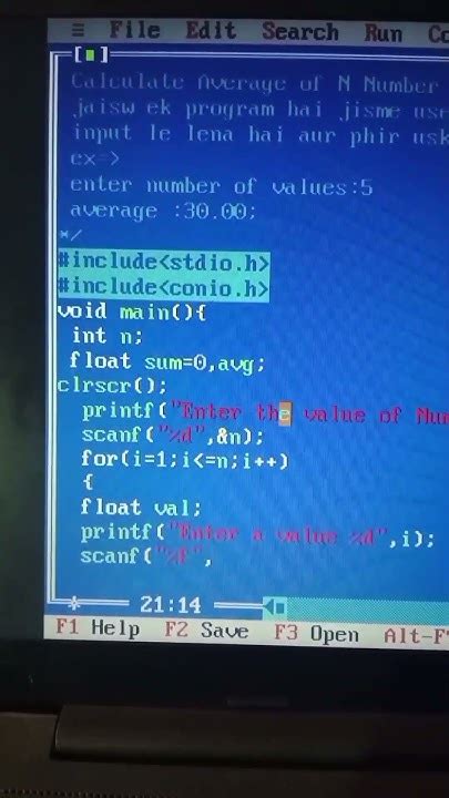 Youtubeshorts Reelscoding This Code Calculates The Average Of A Particular Number Please