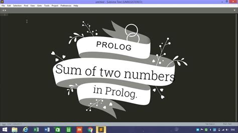 Sum Of Two Numbers In Prolog Youtube