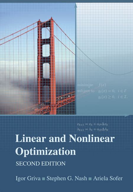 Linear And Nonlinear Optimization 2nd Edition Cambridge University Press And Assessment