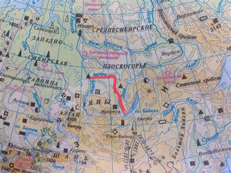 Где находится река ангара на контурной карте — Знания Org