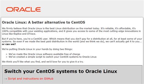 Oracle 建议 CentOS 用户投奔 Oracle Linux并提供了辅助工具 CTO COM Oracle 建议 CentOS 用户投奔 Oracle Linux并提供了辅助工具 CTO COM