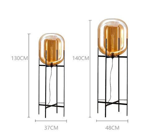 바이소 Byso 바우하우스 꼬냑 크롬 플로어램프 바이소