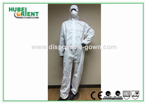 Splash Proof Protective Disposable Coveralls Type 5chemical Coverall Suit