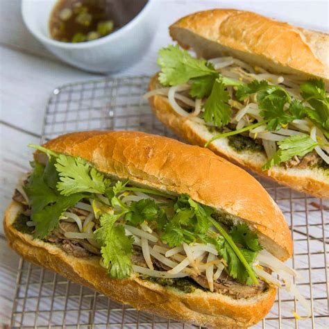 Pho Dip Banh Mi Leftover Pho Vietnamese Sandwich Recipe