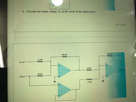 solved 6 calculate the output voltages v and vs in the