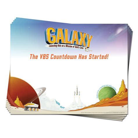 Publicity Posters Pkg Of 5 17in X 22in Galaxy Weekend Vbs 2026