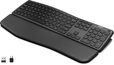 Amazon Com X9 Ergonomic Wireless Keyboard With Wrist Rest Comfort