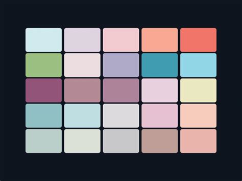 Color Palette Set Design Template Multi Color 44008960 Vector Art At Vecteezy