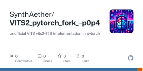 Github Synthaethervits2pytorchfork P0p4 Unofficial Vits Vits2 Tts Implementation In Pytorch