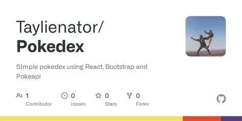 Github Taylienatorpokedex Simple Pokedex Using React Bootstrap And Pokeapi