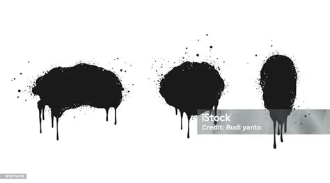 추상적인 배경의 집합입니다 스프레이 페인트 낙서 배너 및 잉크 튀김 잉크 얼룩 스프레이 페인트 벡터 요소는 흰색 배경에 분리되어 있습니다 벡터 그림 스프레이 페인트에 대한