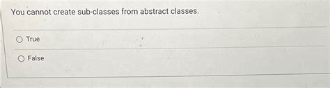 Solved You Cannot Create Sub Classes From Abstract