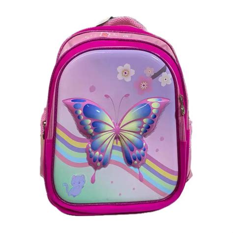 Generico Mochila Bolso Escolar Niña Diseño Mariposa