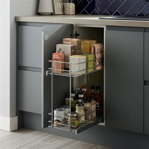 Silver Pull Forward Base Accessory Howdens