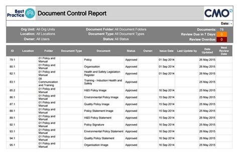 Document Control Report Mitratech Success Center