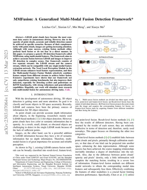 A Generalized Multi Modal Fusion Detection Framework Deepai