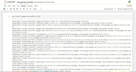 sumit kushwaha on linkedin scrappingyoutube python jupyter