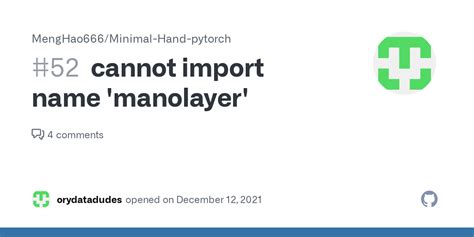Cannot Import Name Manolayer Issue Menghao Minimal Hand Pytorch Github