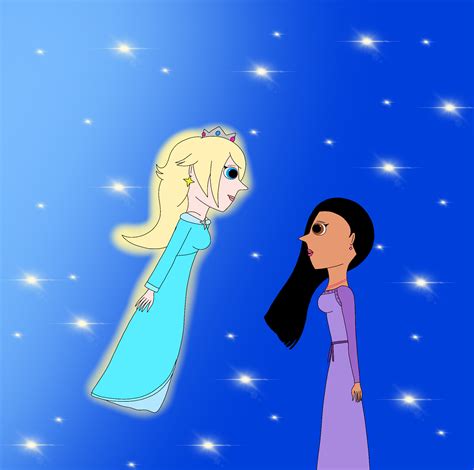 Rosalina Meets Asha By Robsondoodle On Deviantart