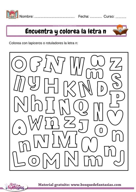 Palabras Con La Letra N Actividades Y Ejemplos Para Niños Letra N