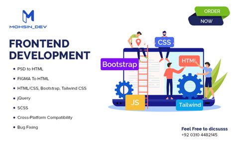 Be Your Frontend Developer Using Html5 Css Bootstrap By Mohsin