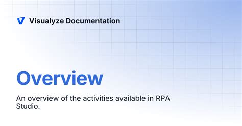 Overview Visualyze Documentation
