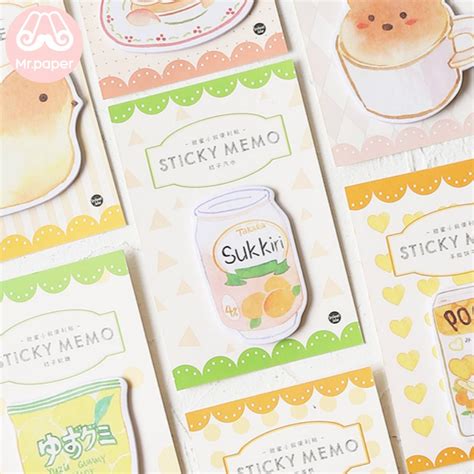 Mr Paper 30pcs lot 8 Designs Kawaii Animal Cake Coffee Memo 虎窝淘