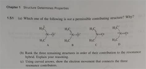 Solved Organic Chemistry Problem 51 A Which One Of