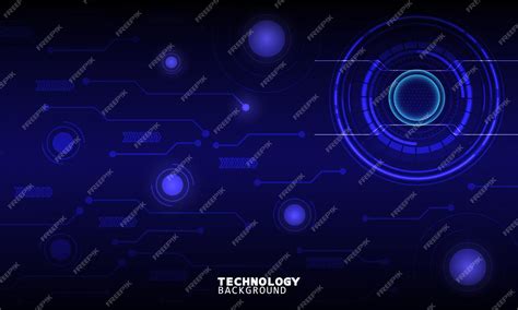 Premium Vector Technology Background Neon Effect Circuit Board Concept Hi Tech Digital