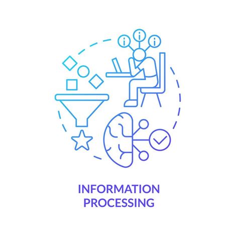 Information Processing Blue Gradient Concept Icon 16089535 Vector Art At Vecteezy