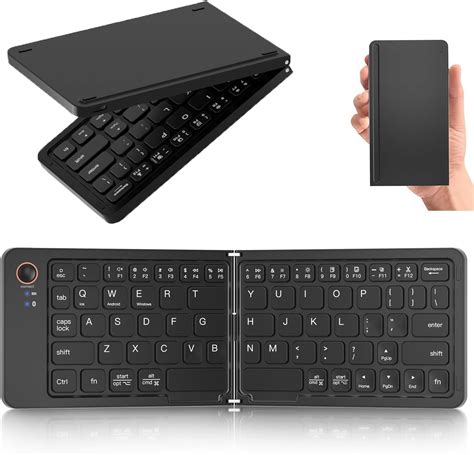 Foldable Bluetooth Keyboard Ultra Slim Portable Pocket Size Rechargeable