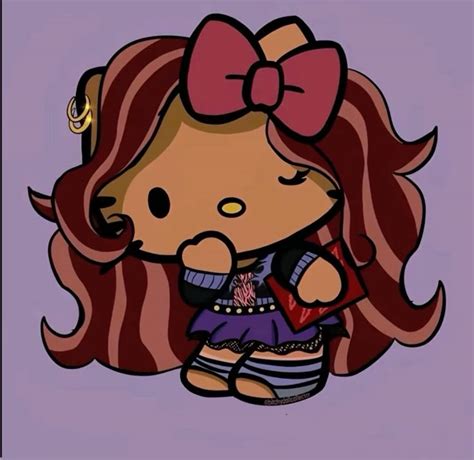 Clawdeen Wolf Kitty🐺🎀 In 2024 Monster High Art Hello Kitty Monster