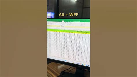 Most Useful Shortcut Scroll Problem Freeze Row In Excel Youtube