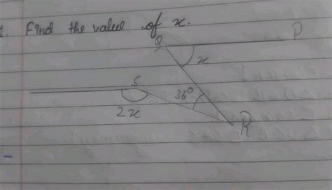 Find The Value Of X Filo