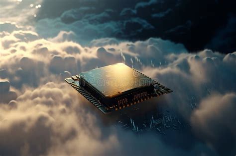 Microchip And Cloud Integration A Stunning Sci Fi Cinematic In 8k Volumetric Pin With Octane
