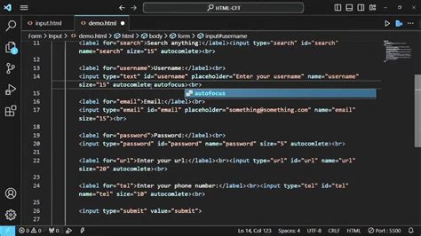 110 Autofocus Attribute In Input Element Youtube