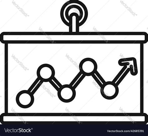 Banner Graph Icon Outline Creative Royalty Free Vector Image